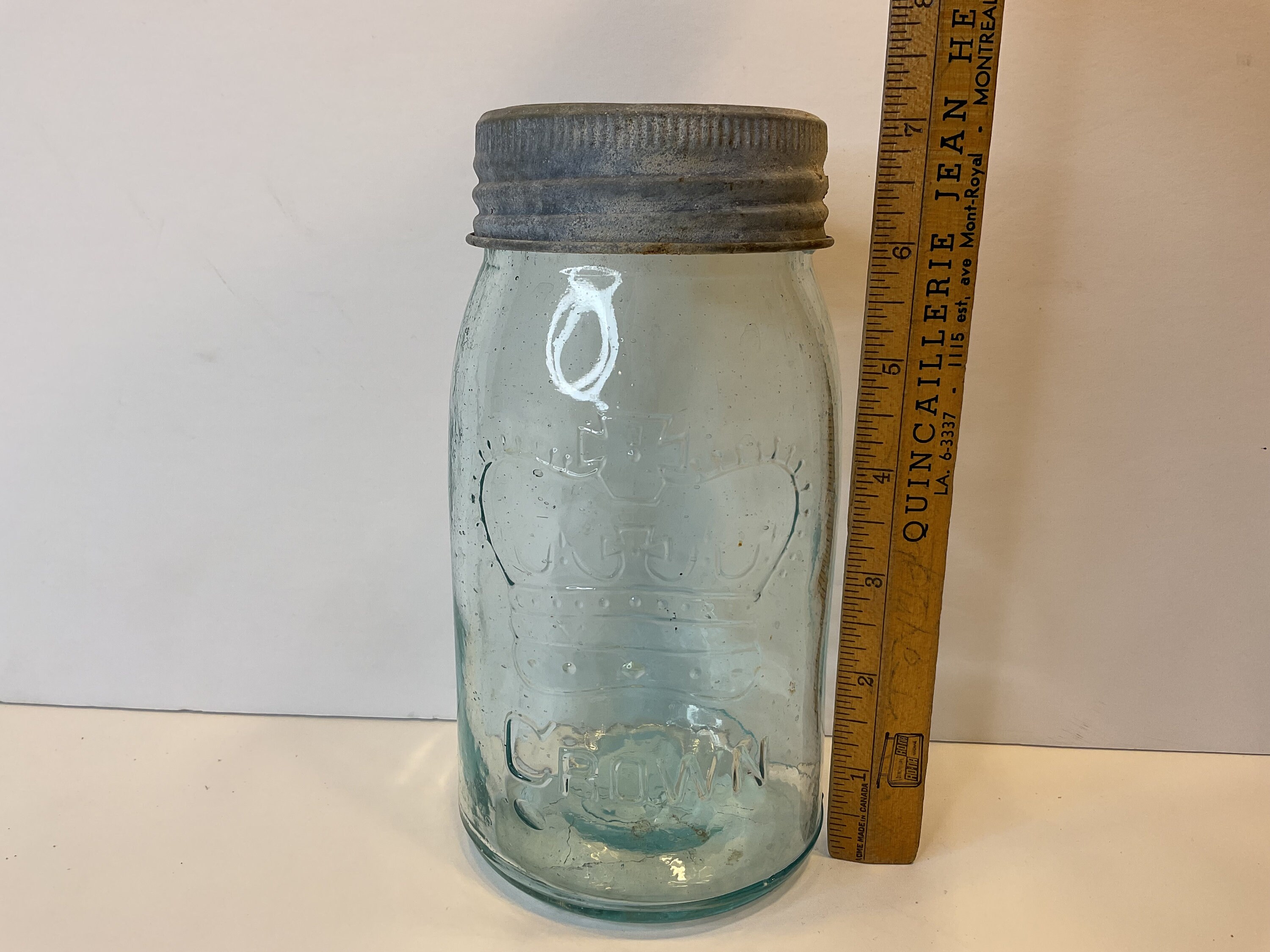 Old Crown Mason Aqua Mason Jar 40’ - Etsy