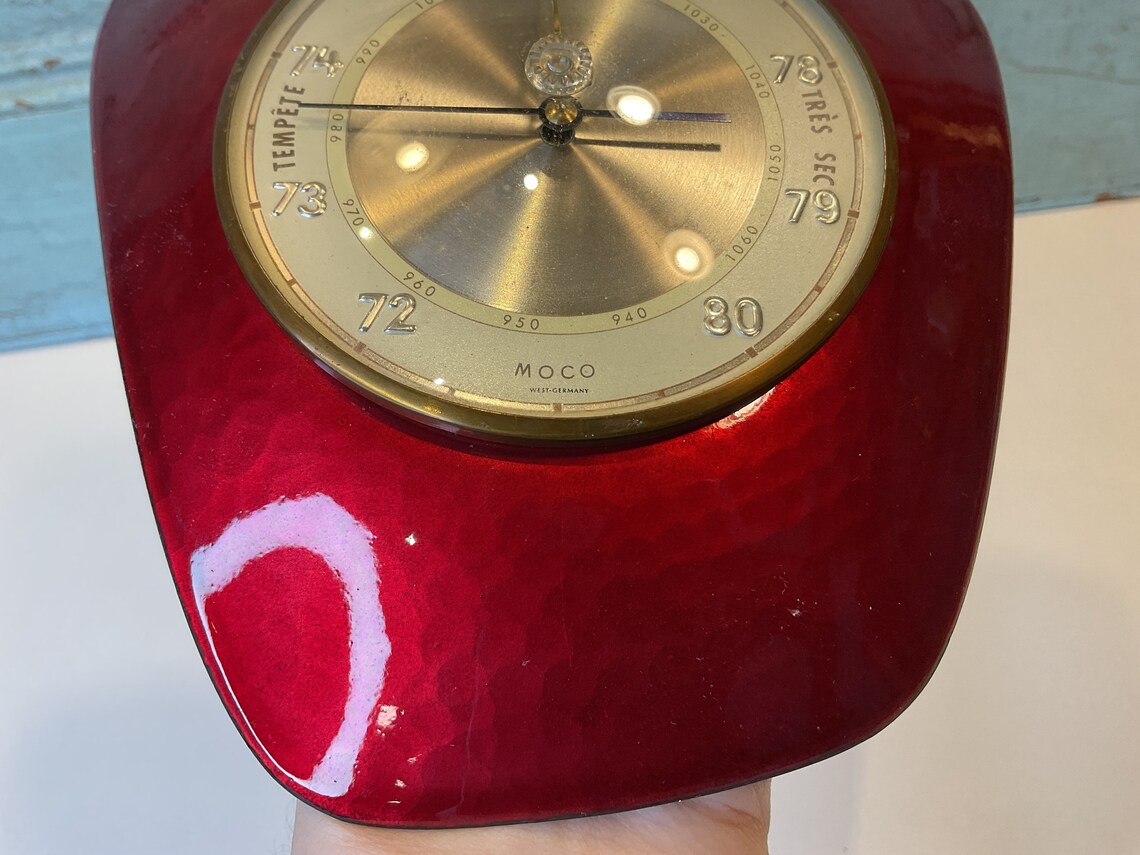 Vintage Moco West Germany Barometer Enamal 60 - Etsy