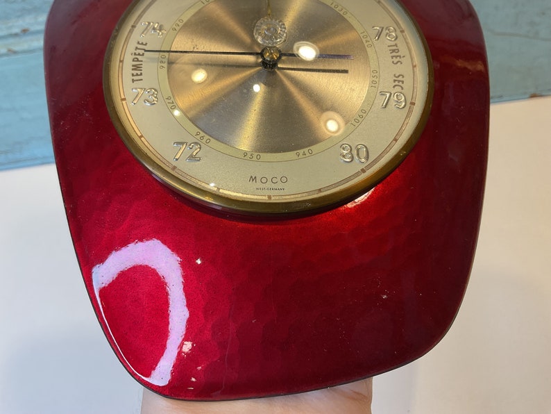 Vintage Moco West Germany Barometer Enamal 60 - Etsy