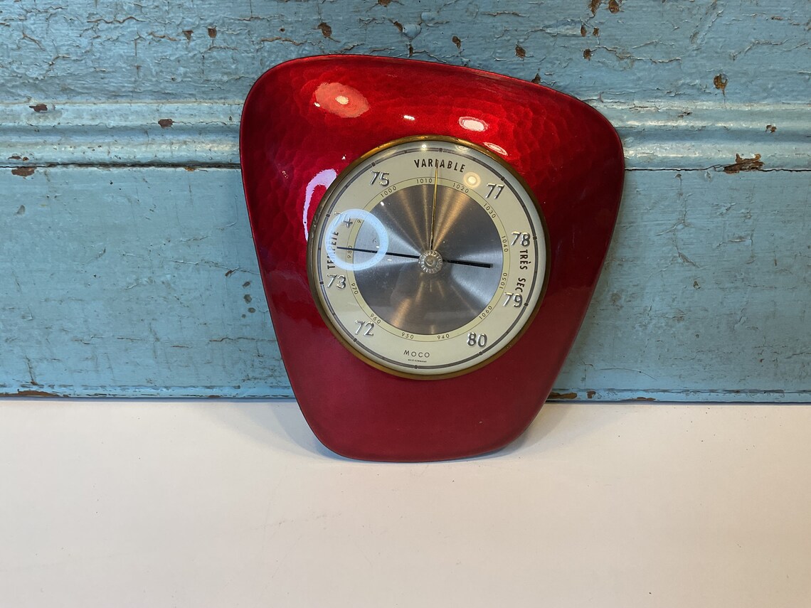 Vintage Moco West Germany Barometer Enamal 60 - Etsy