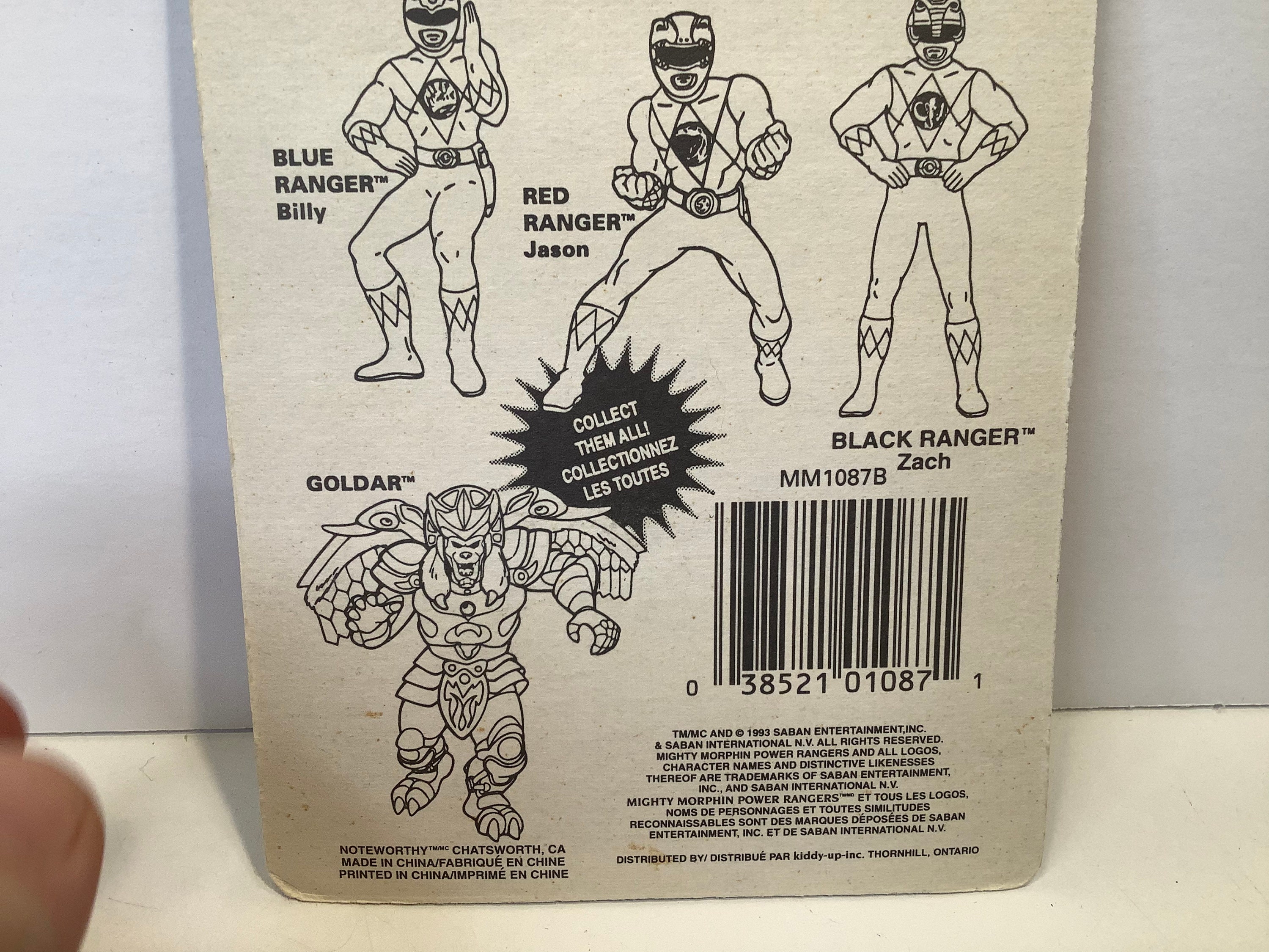 Vintage Saban Eraser Blue Ranger Billy Mighty Morphin Power - Etsy