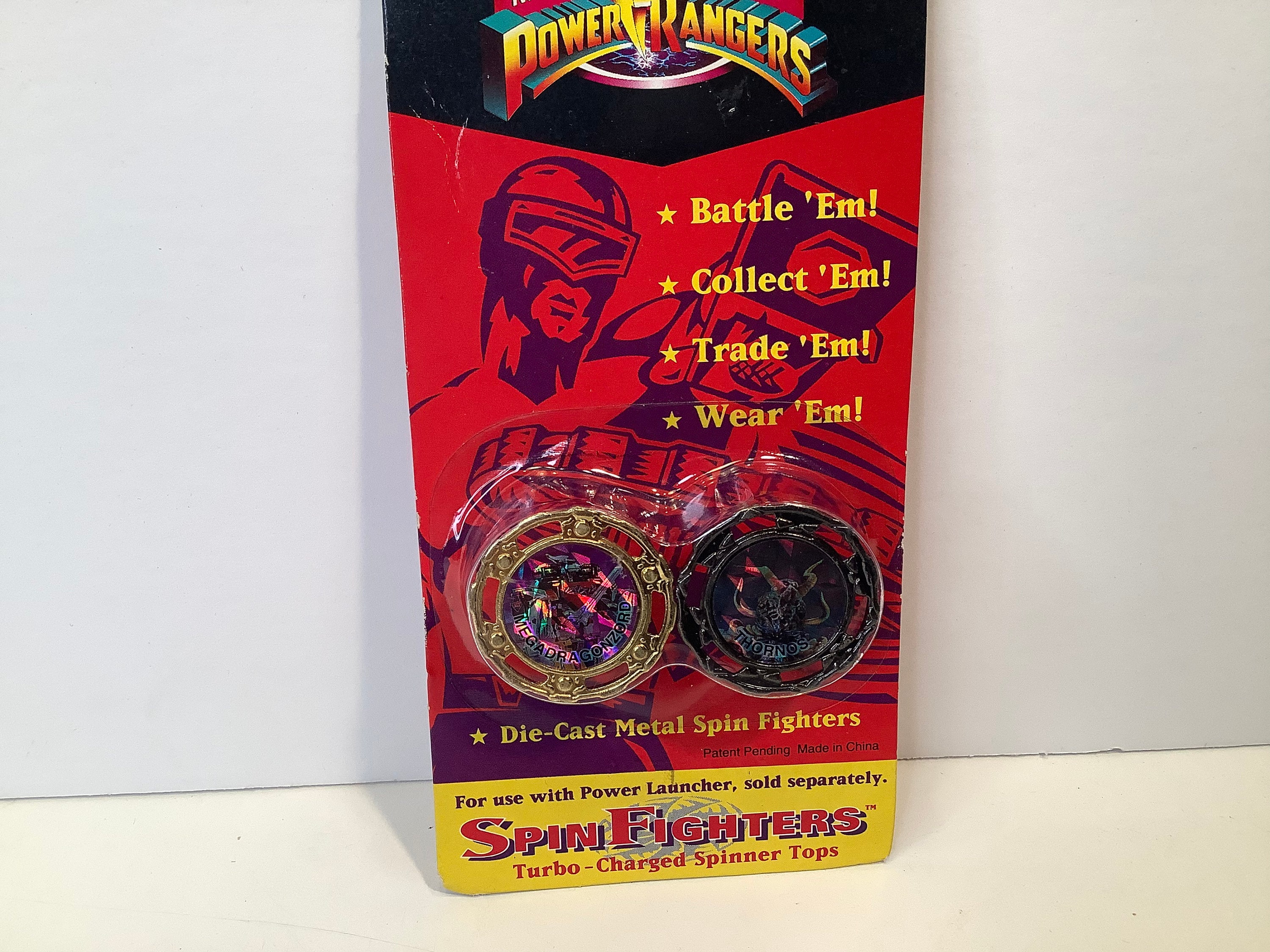 Vintage Bandai 2 Spin Fighters Mighty Morphin Power Rangers 1993 - Etsy