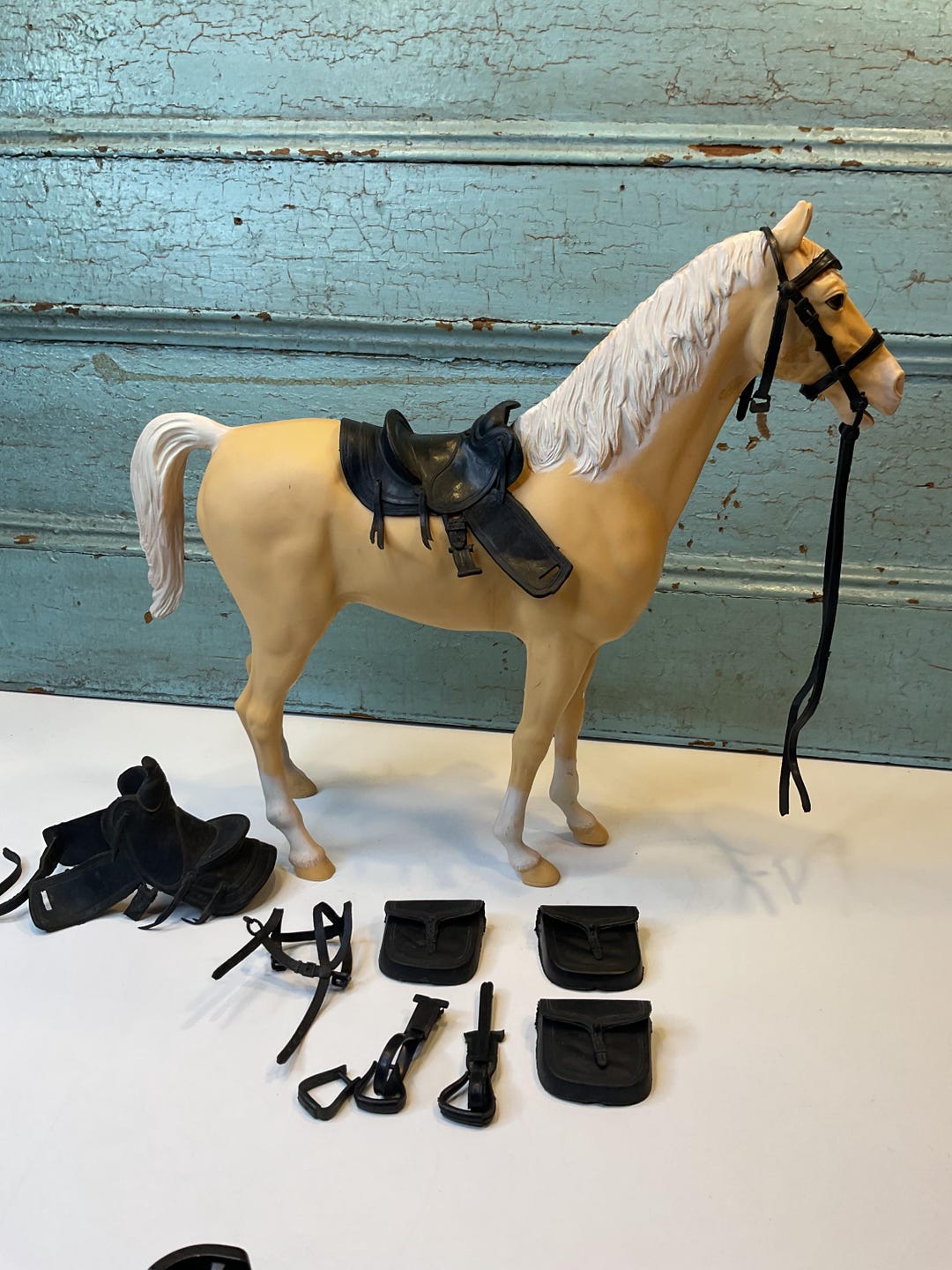 Vintage Marx Johnny West Thunderbolt Horse 70’ - Etsy