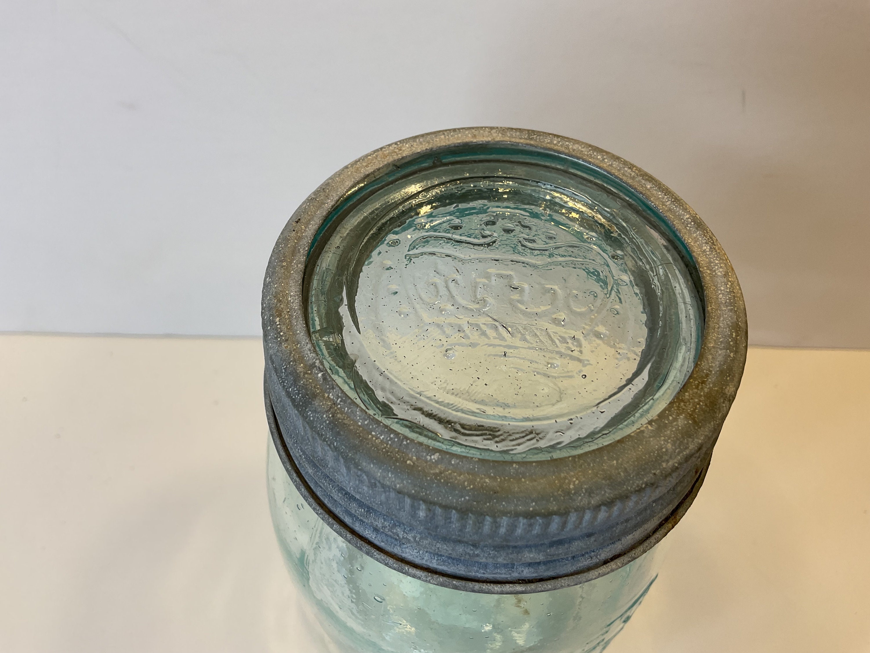 Old Crown Mason Aqua Mason Jar 40’ - Etsy
