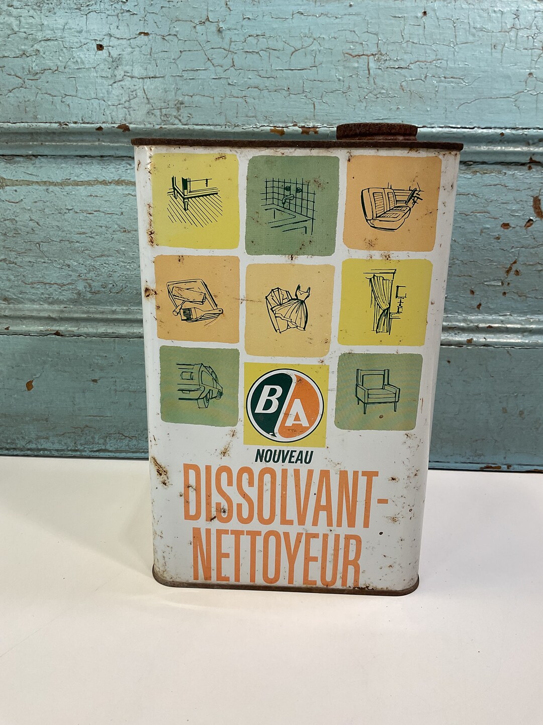 Vintage B/A Cleaning Solvent Tin Can 60’ - Etsy
