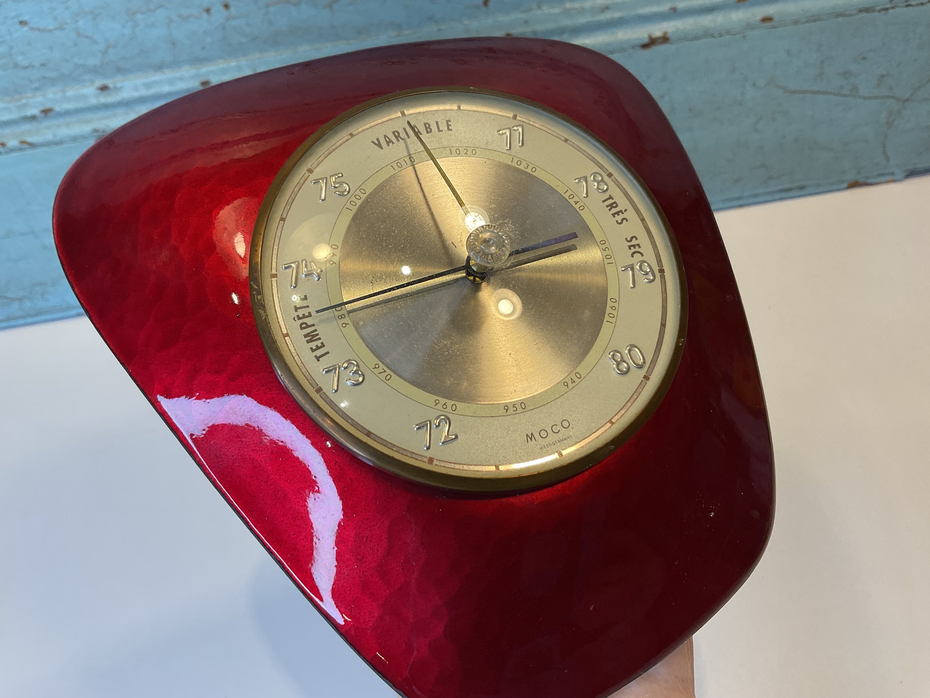 Vintage Moco West Germany Barometer Enamal 60 - Etsy