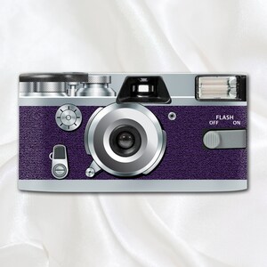 Retro Deep Purple Gold Disposable Film Cameras - Etsy