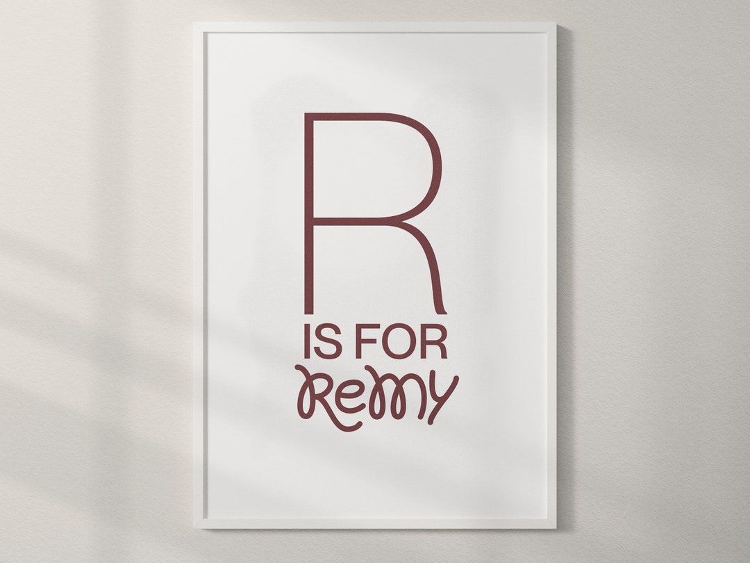 Remy Name Print. Name Poster Nursery. Baby Name Poster. Baby Name ...