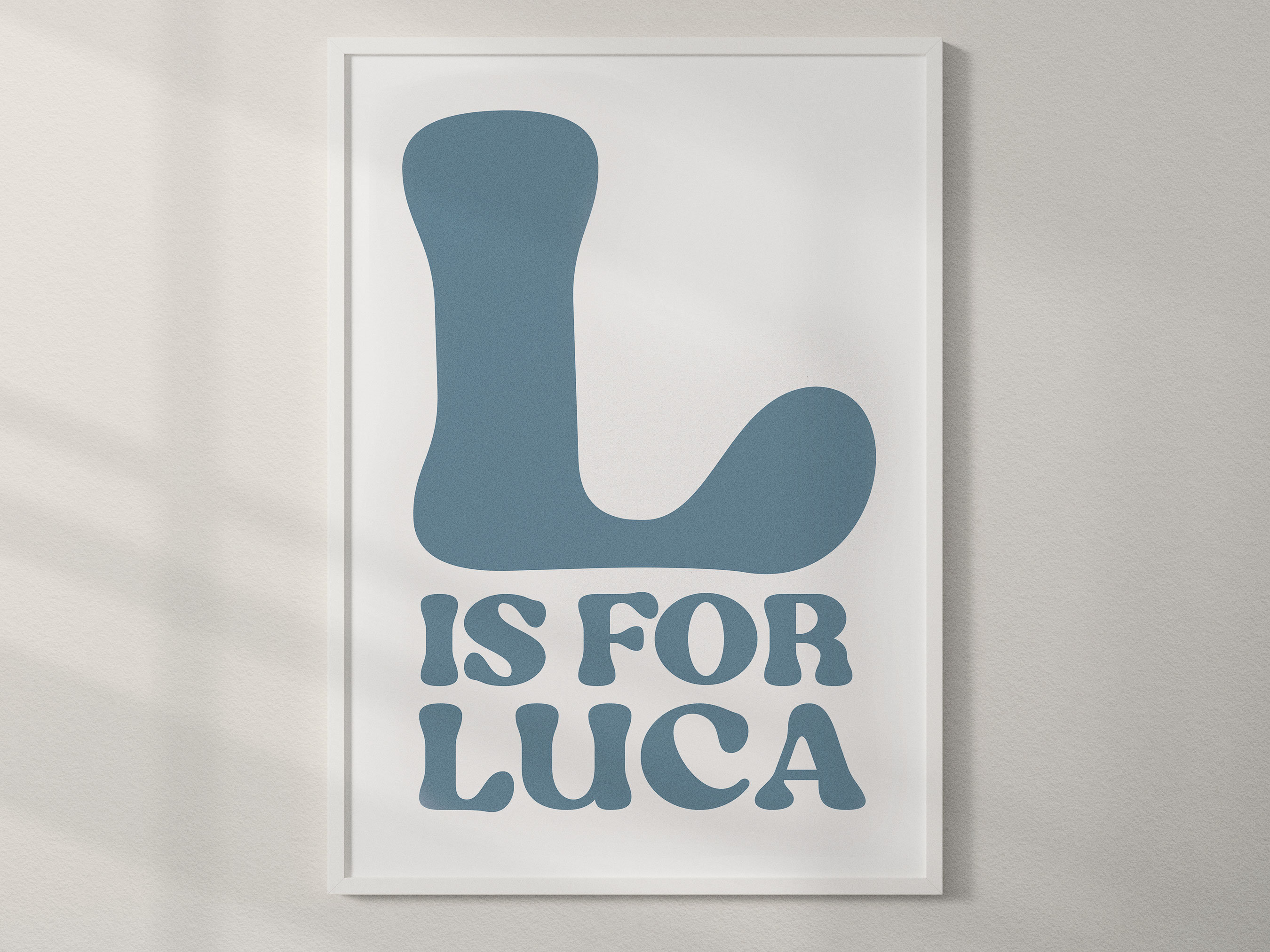 Luca Wall Art. Baby Name Decor. Baby Luca Gift. Baby Boy Gift. Baby ...