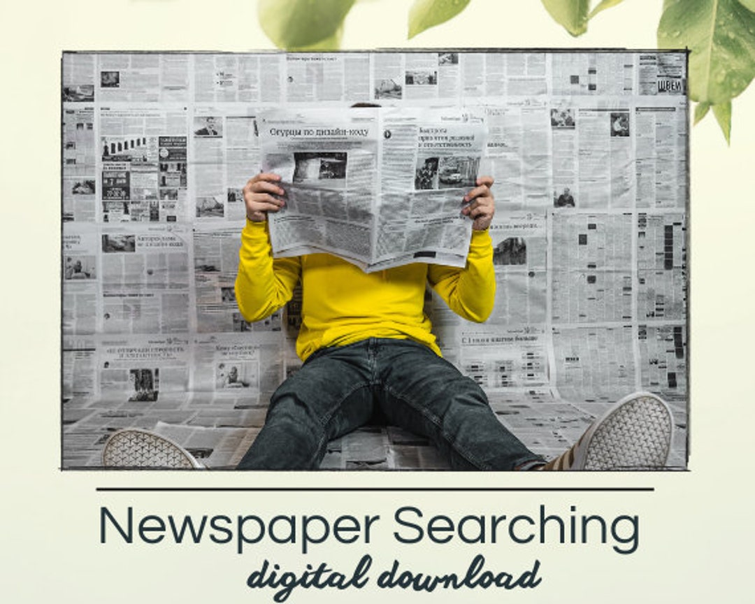 Newspaper Search Tricks - Etsy