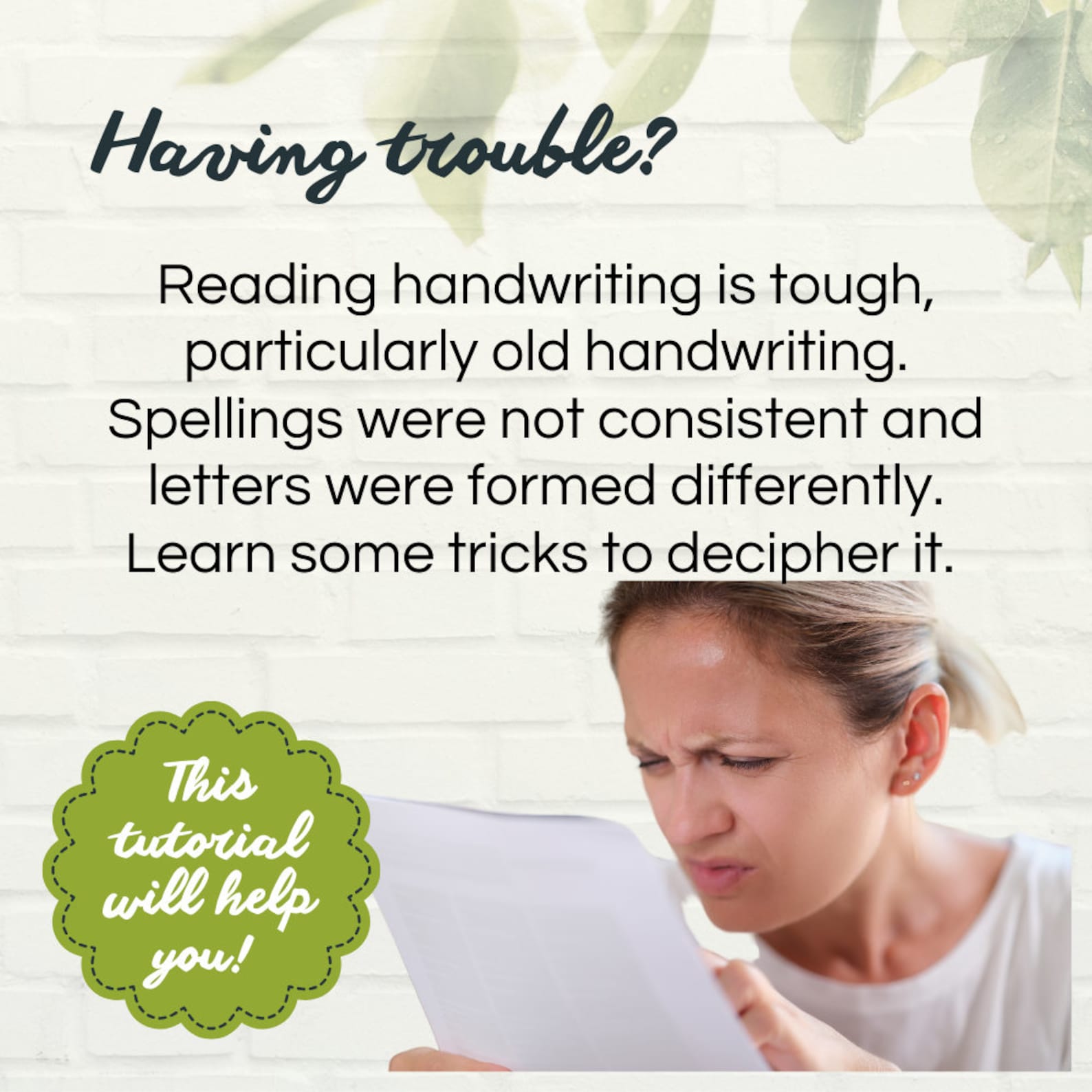 How to Read Old Handwriting - Etsy