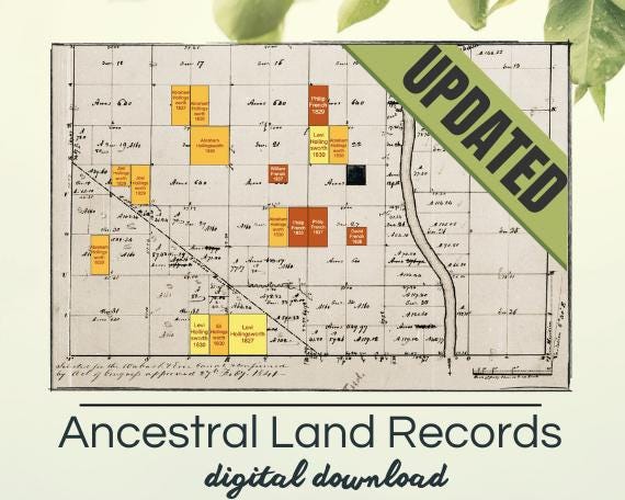 Land Records for Family History PLUS Simple Ways to Plot Your Ancestor ...