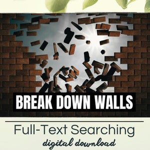 Full-text Searching Will Break Down Brick Walls - Etsy