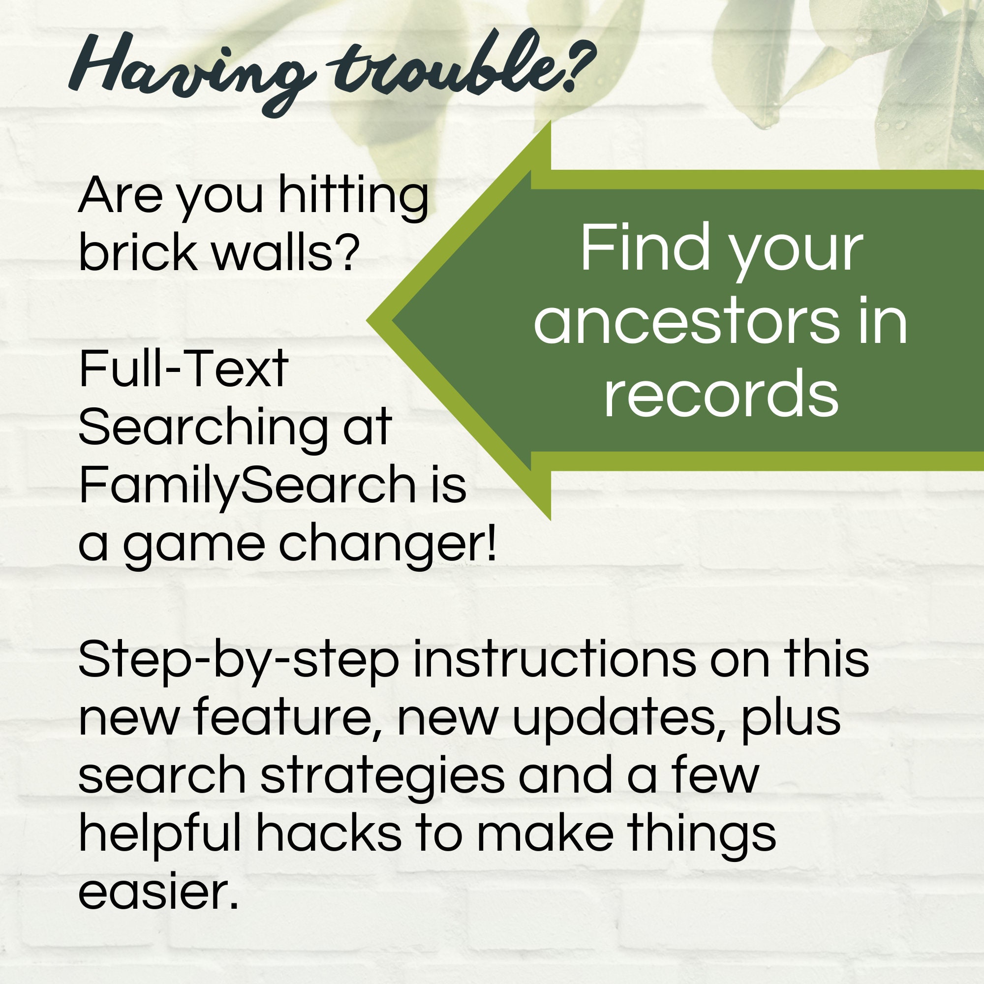 Full-text Searching Will Break Down Brick Walls - Etsy