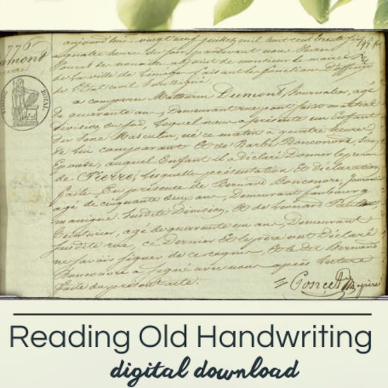 Old Cursive Writing - Etsy