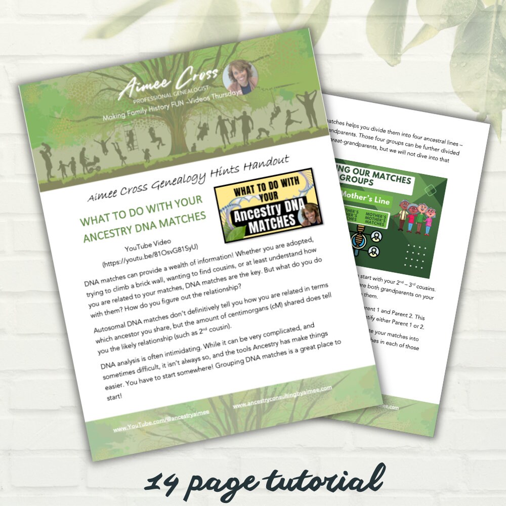 Sorting DNA Matches on Ancestry - Etsy