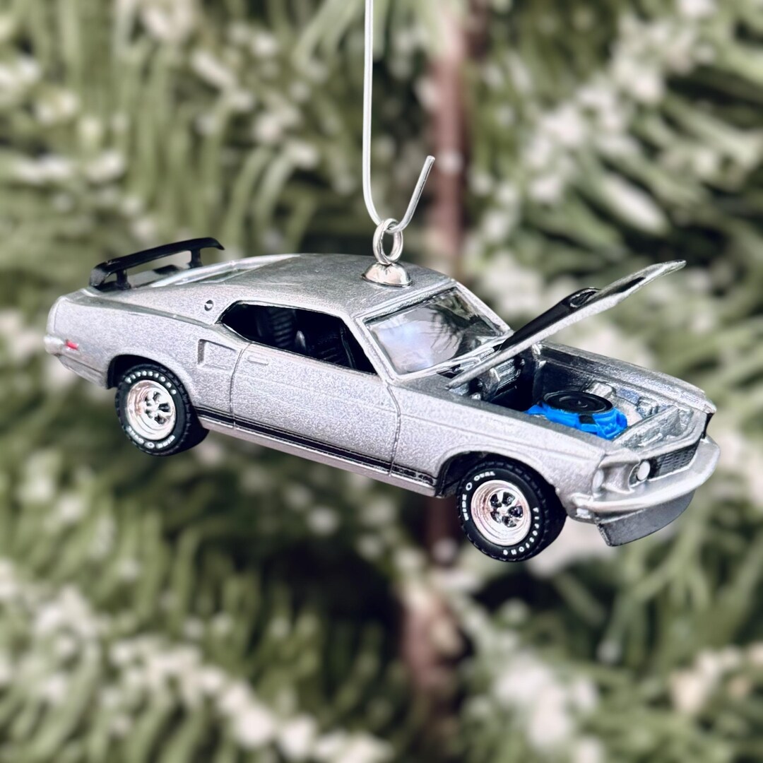 1969 Ford Mustang Boss 429 Christmas Tree Ornament (opening Hood) - Etsy