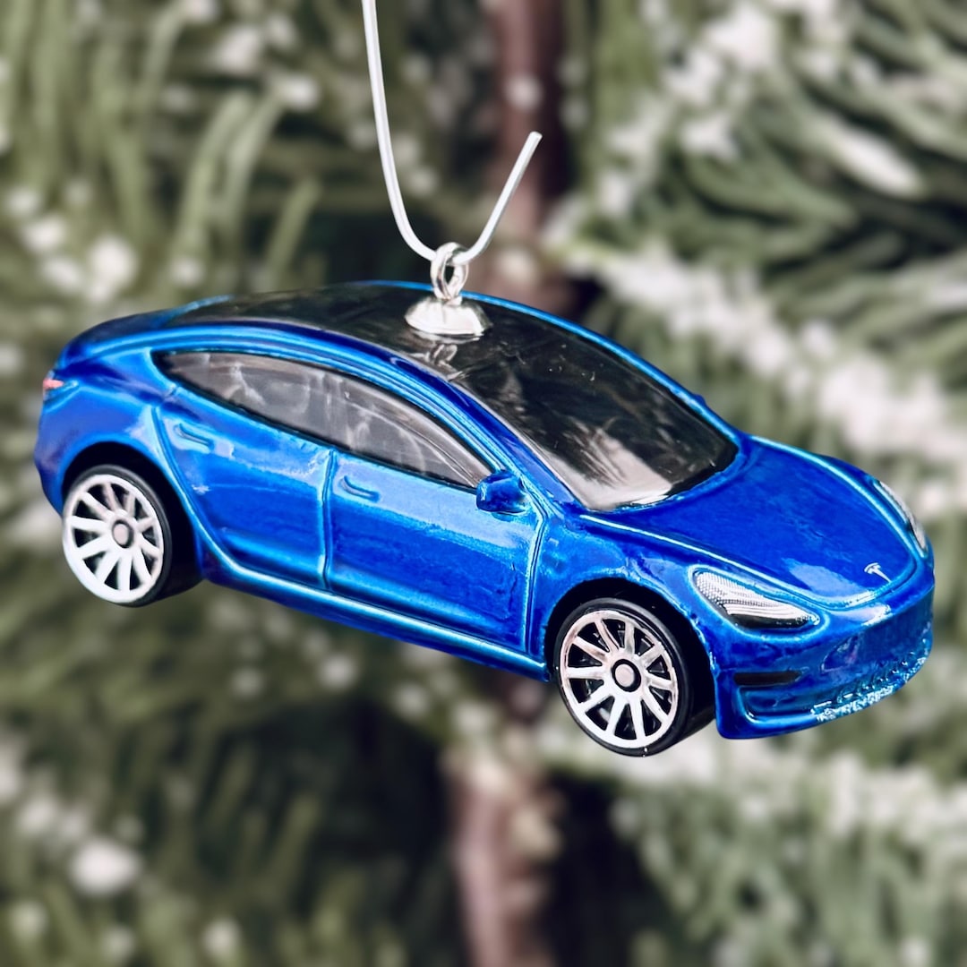 Tesla Model 3 Christmas Tree Ornament - Etsy