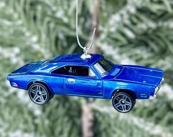 1969 Dodge Charger Carrying Christmas Tree Ornament Gift for Men Boys ...