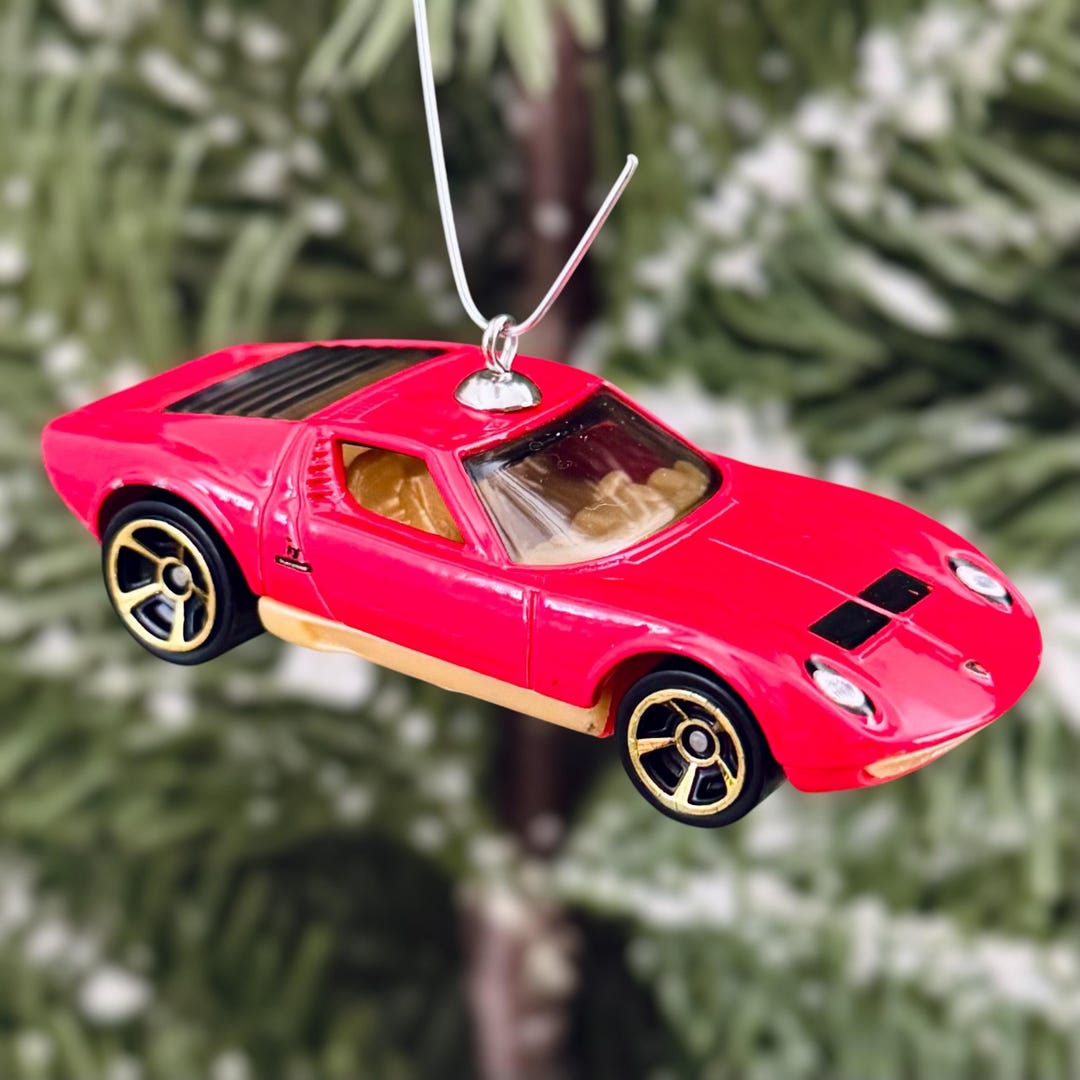 Lamborghini Miura Christmas Tree Ornament - Etsy