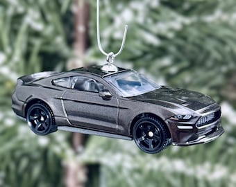 Personalized Fastback Mustang Ornament, Muscle Car Christmas Ornament ...