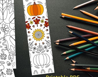4 Hand Drawn Mandala Bookmarks to Color, Printable PDF Instant Download ...