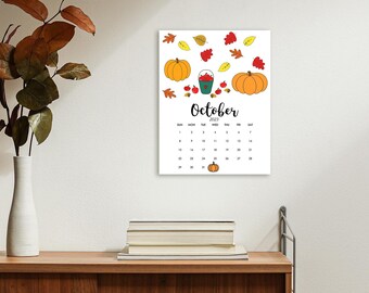 2023 Calendar PDF, Floral Calendar 12 Month Coloring Pages, Printable ...