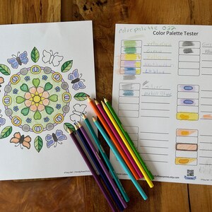 10 Hand Drawn Spring Mandala Coloring Pages, Printable PDF, PNG ...
