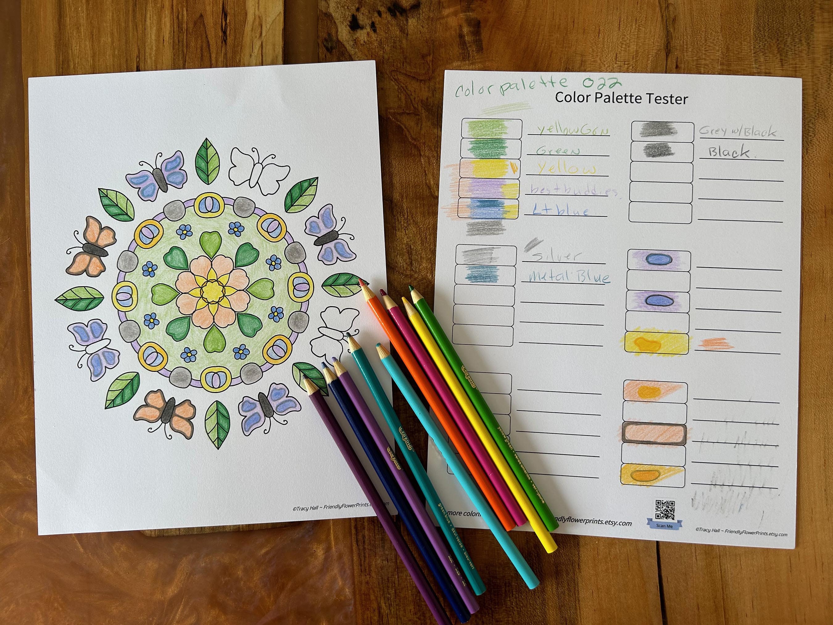 10 Hand Drawn Spring Mandala Coloring Pages, Printable PDF, PNG ...