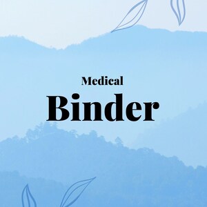 Printable Medical Binder - Etsy
