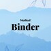 Printable Medical Binder - Etsy