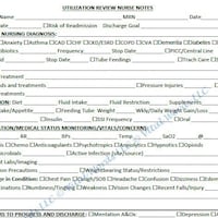 Interdisciplinary Utilization Review Form for Discharge Planning - Etsy