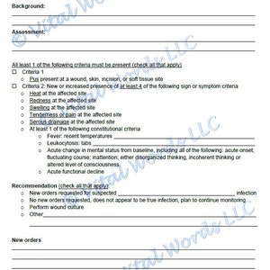 SBAR Form Mcgeer Criteria Infection Surveillance - Etsy