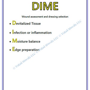 SIGN/POSTER Wound Assessment, Care, and Dressing Selection Mnemonics - Etsy
