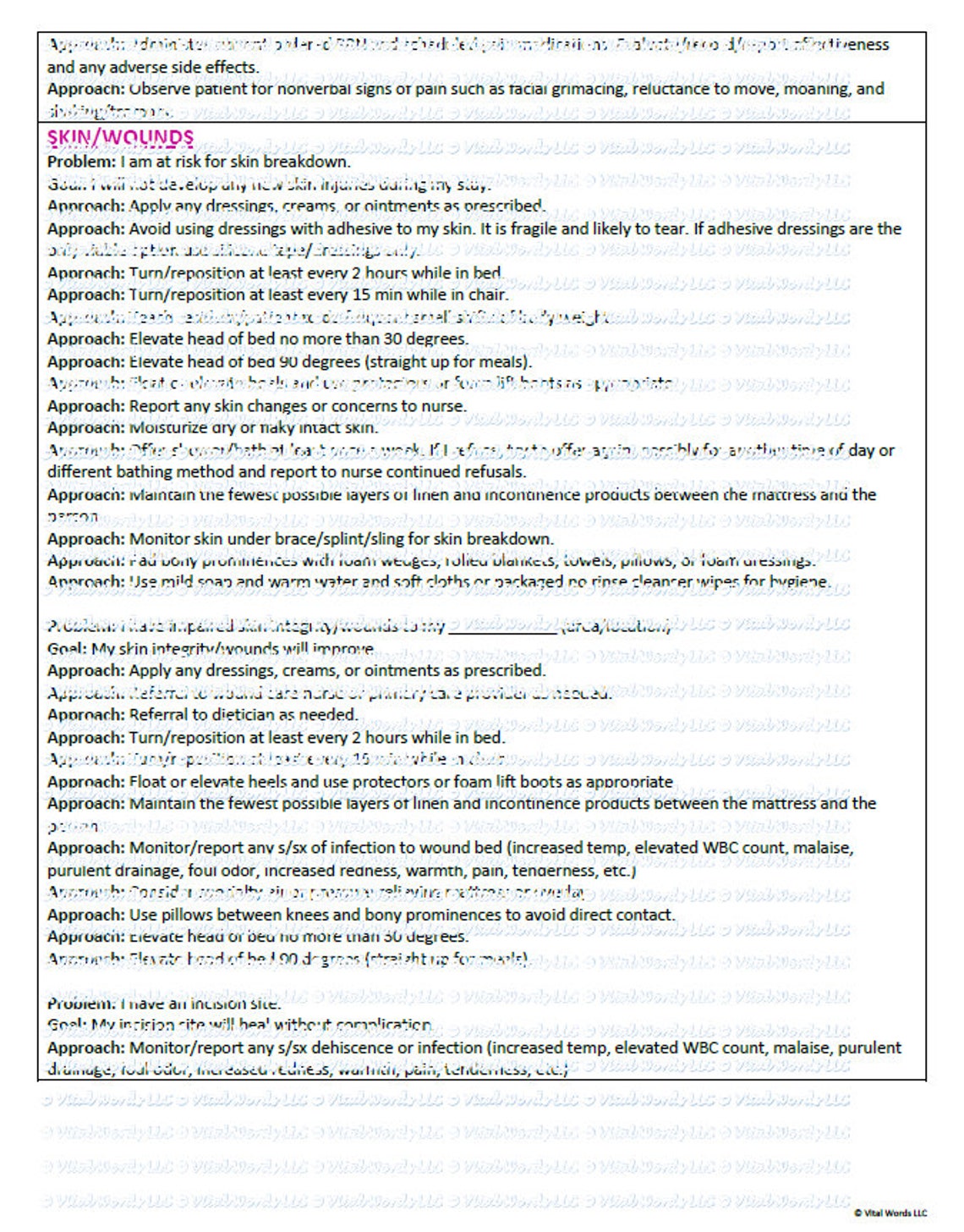 Nursing Basic Care Plan Template for LTC/ICF/SNF - Etsy UK