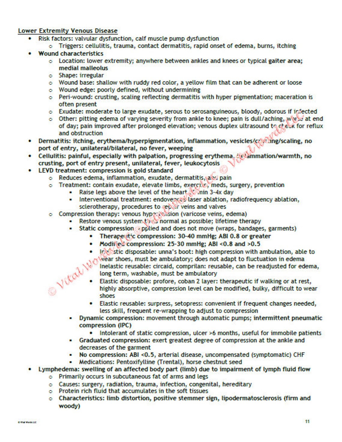 Wound Care Certification or Specialist Study Notes - Etsy