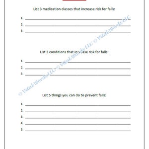 Fall Risk, Prevention Tips, and Quiz - Etsy