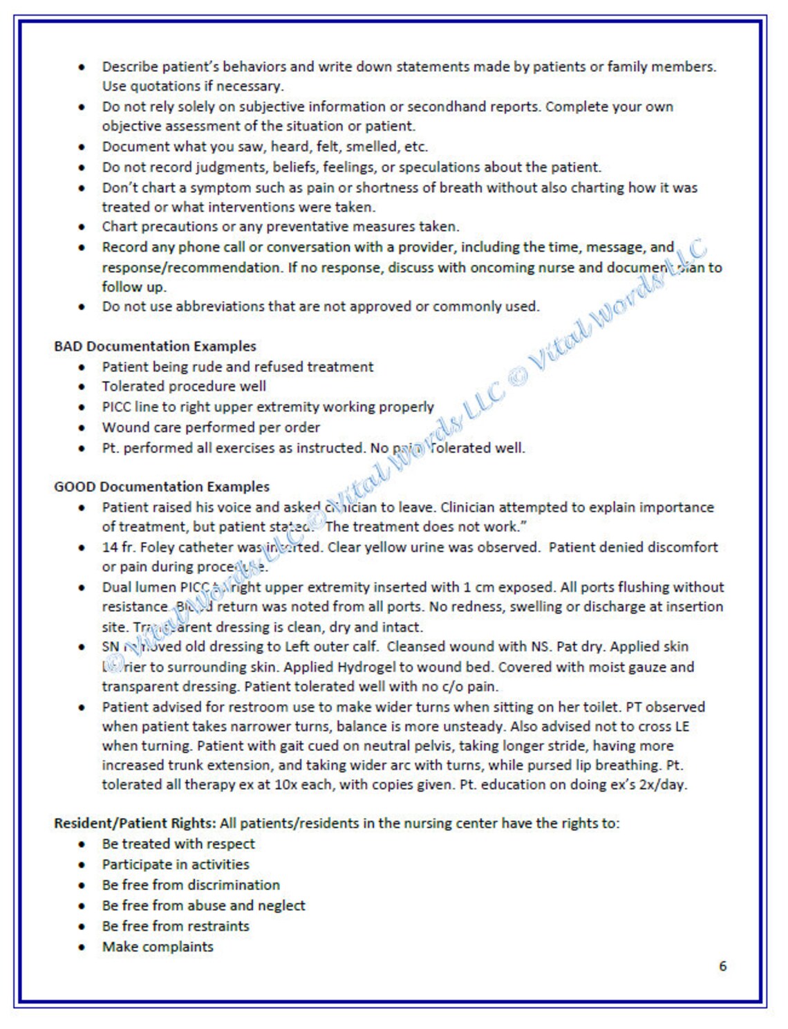 Nurse and CNA Orientation Packet - Etsy