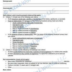 SBAR Form Mcgeer Criteria Infection Surveillance - Etsy