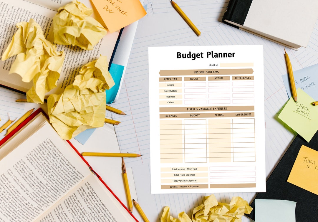 Minimalist Budget Planner | Daily Planner | Instant Download ...