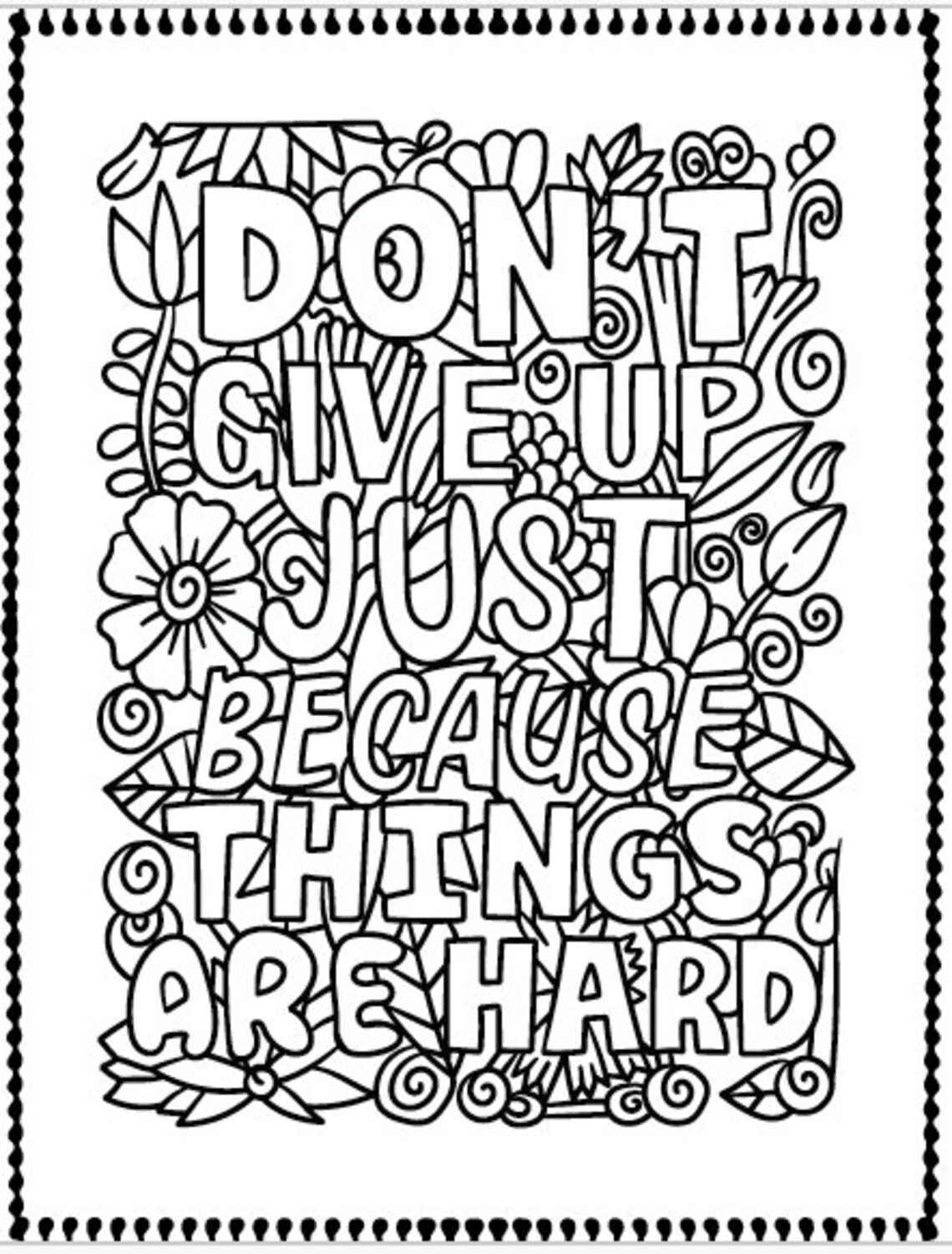 Affirmation Coloring Pages - Etsy