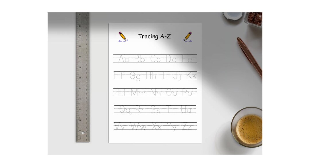 Toddler Tracing: Alphabet Tracing A-Z - Etsy