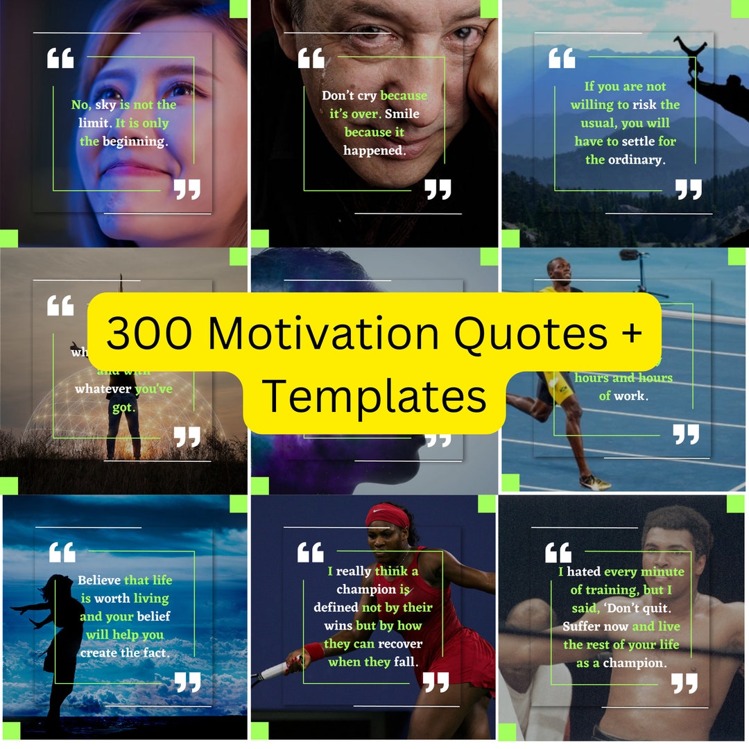 300 Motivational Quotes Templates for Canva Instagram Templates Canva ...
