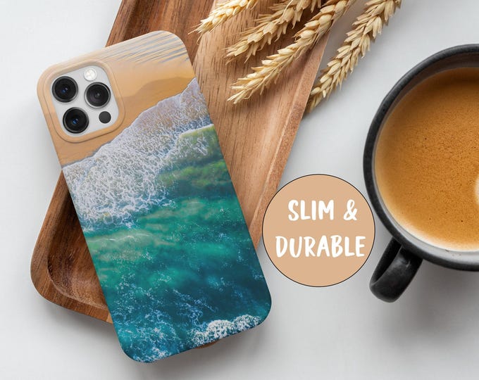 Tropical Ocean Waves iPhone Case in Blue, Turquoise, Teal for iPhone 12 ...