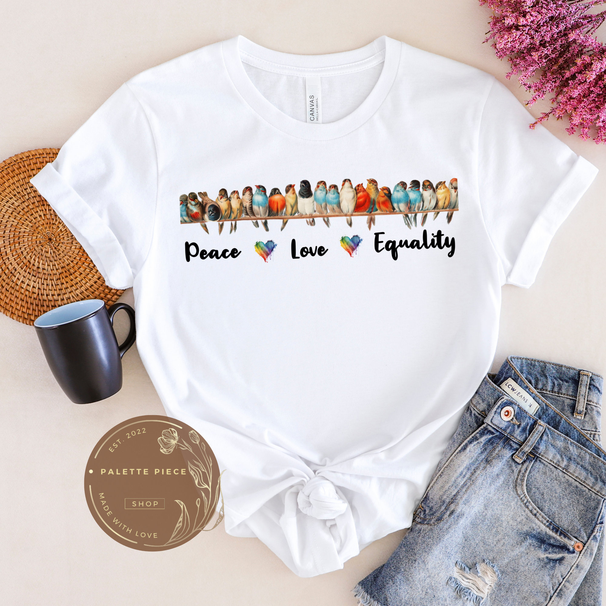 Peace Love Equality T-shirt Equality Tee Human Rights Shirt - Etsy