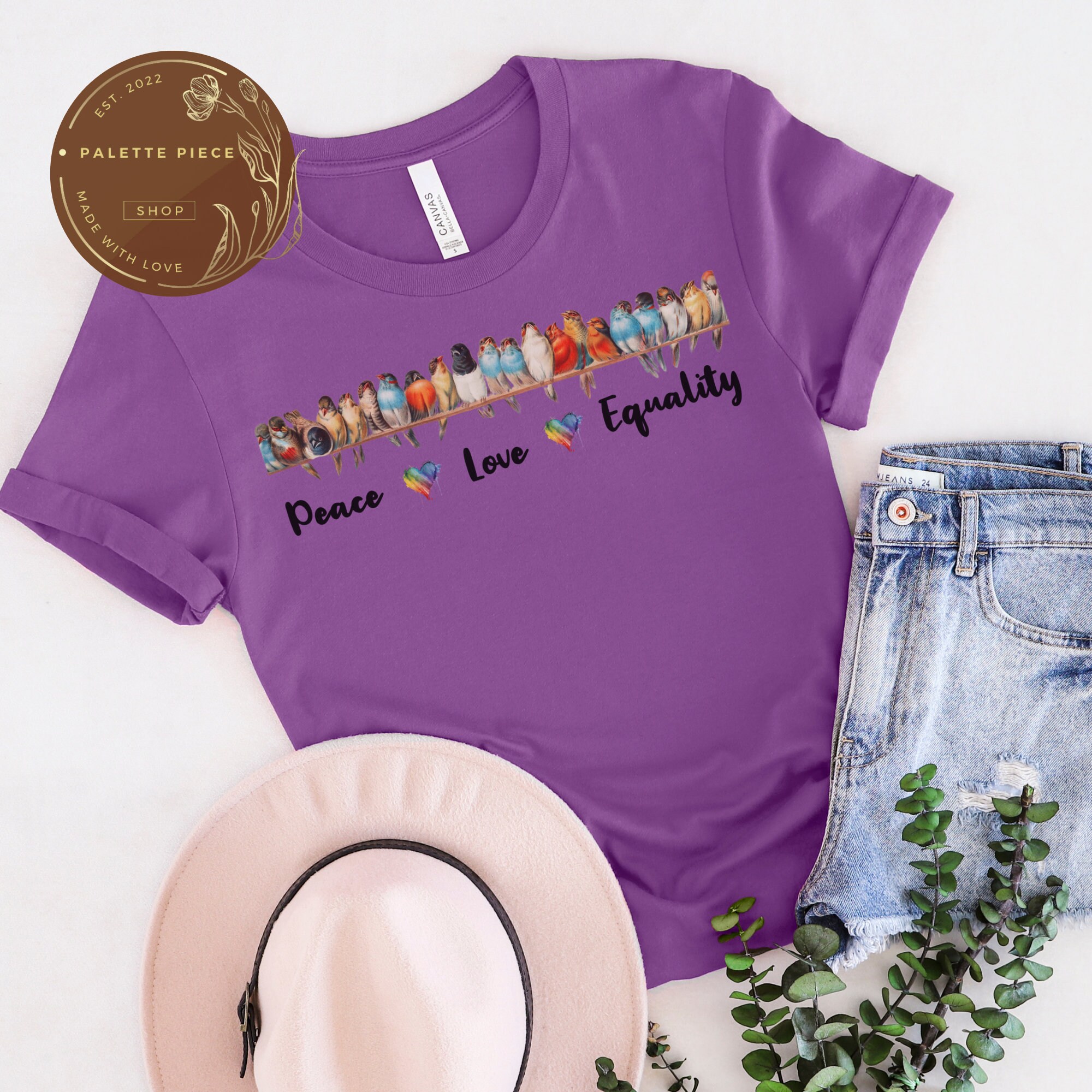 Peace Love Equality T-shirt Equality Tee Human Rights Shirt - Etsy