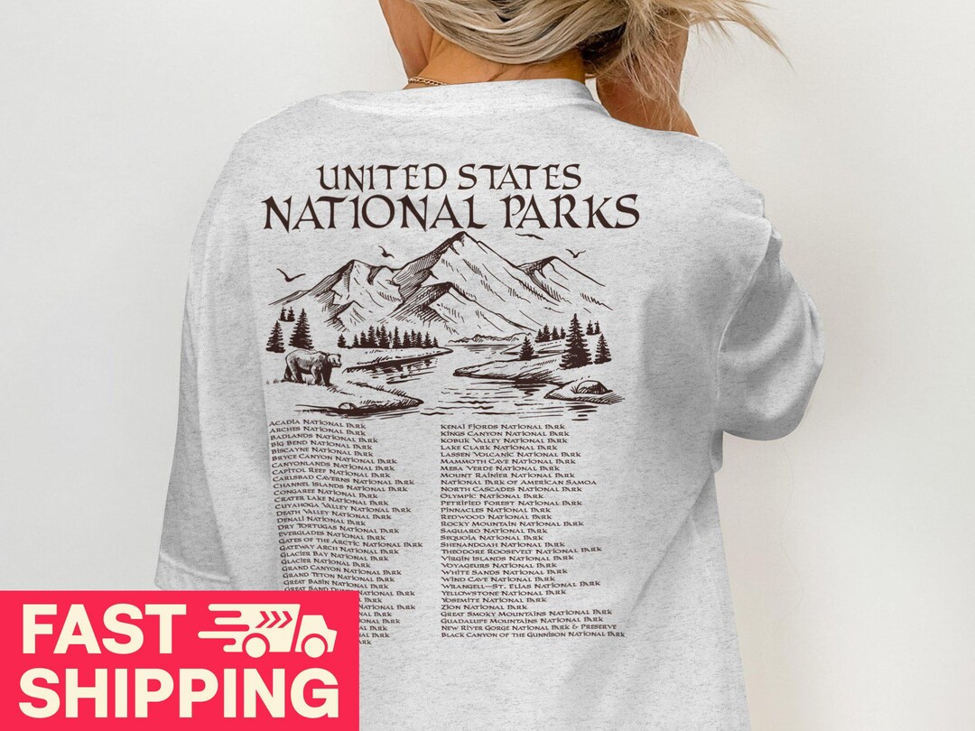 New River Gorge T-shirt: Vintage National Park Graphic Tee - Etsy