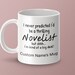 Novelist Coffee Mug, Funny Writer Gift, Custom Name Typographic Mug ...