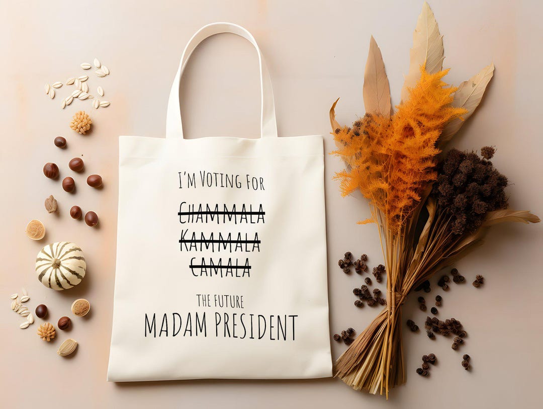 Kamala Harris 2024 Tote Bag, Election 2024 Tote Bag, Madam President ...