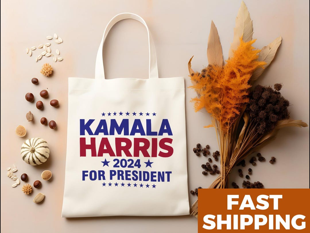 Kamala Harris 2024 for President Tote Bag, Political Campaign Tote, Pro ...